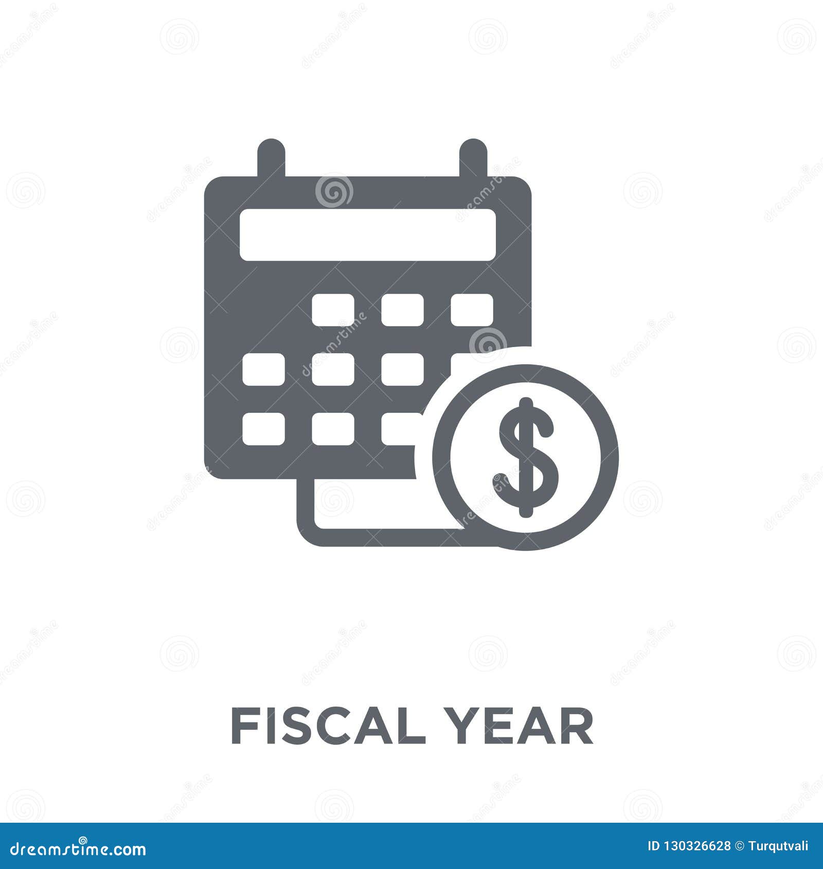 Fiscal Year Icon. Trendy Fiscal Year Logo Concept On White Background ...