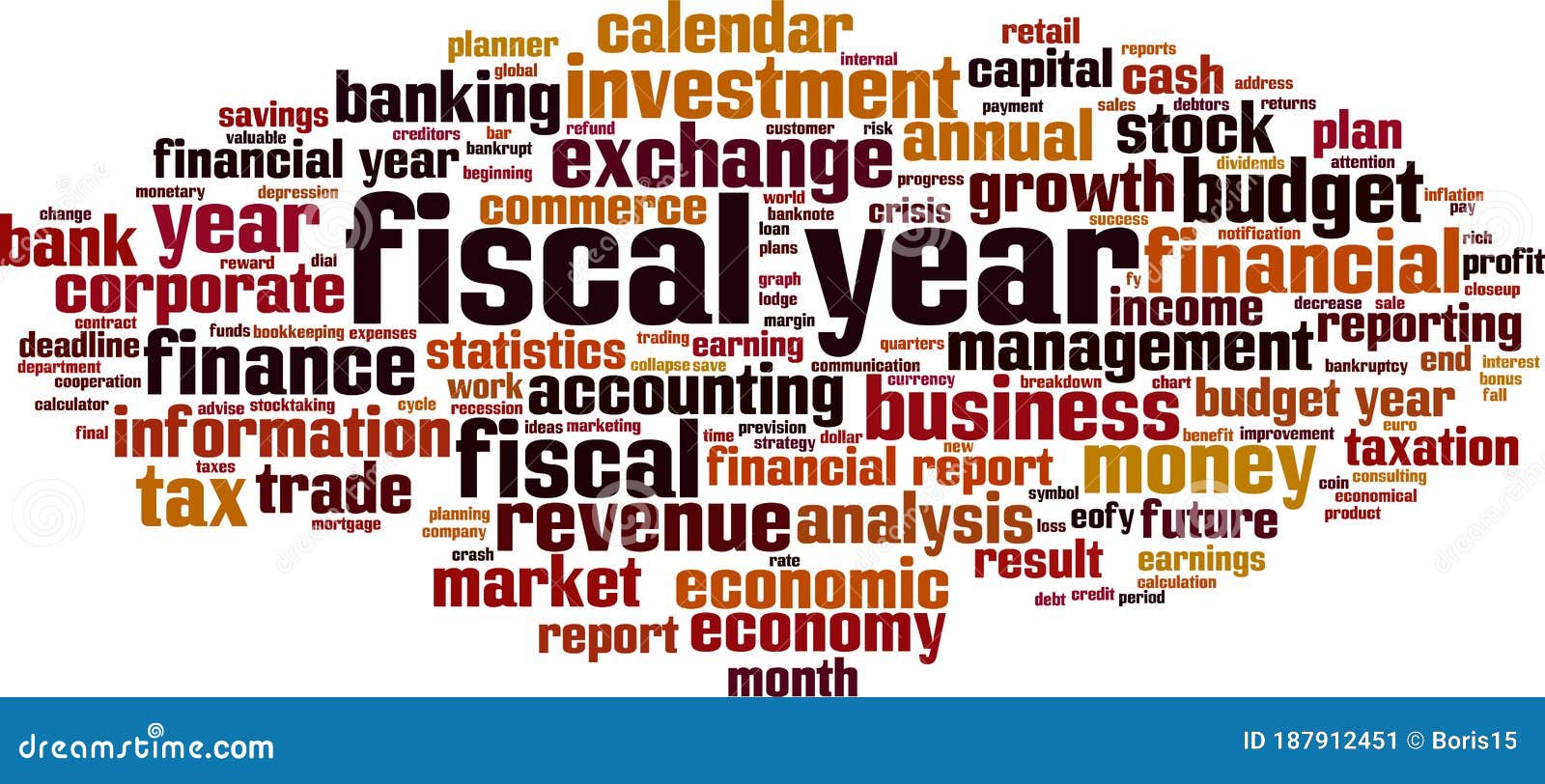 Fiscal Year Timeline Chart Vector Illustration | CartoonDealer.com ...