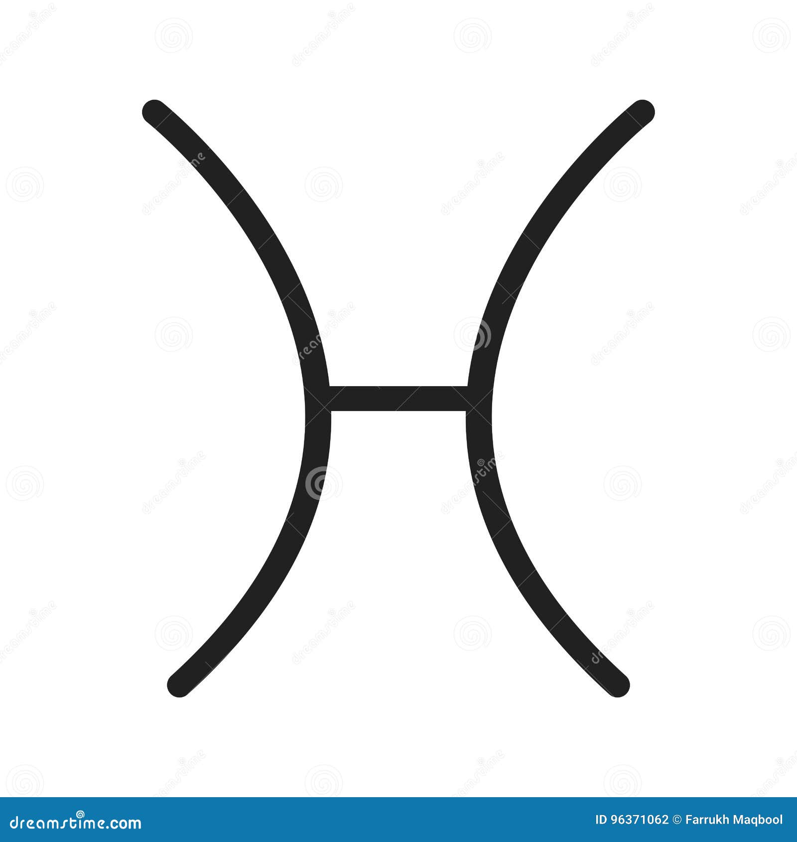 Fisch-Zeichen stock abbildung. Illustration von zeichen - 96371062