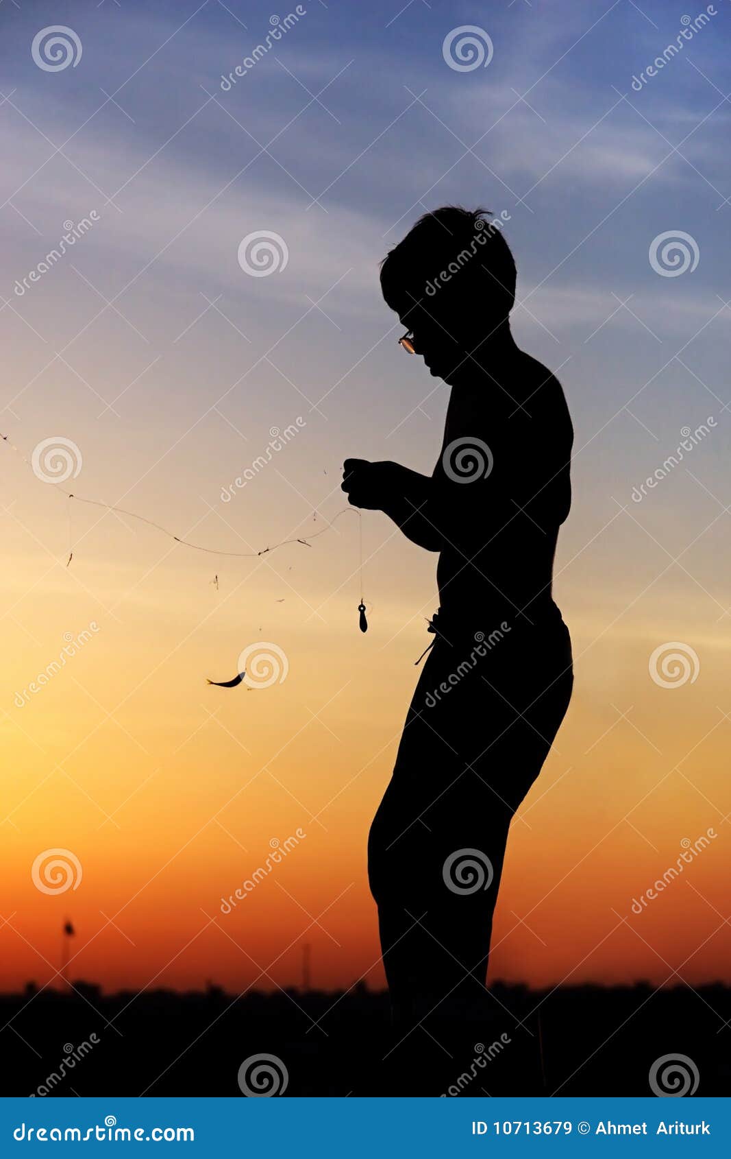 Fische fingen ab stockbild. Bild von zeile, istanbul - 10713679