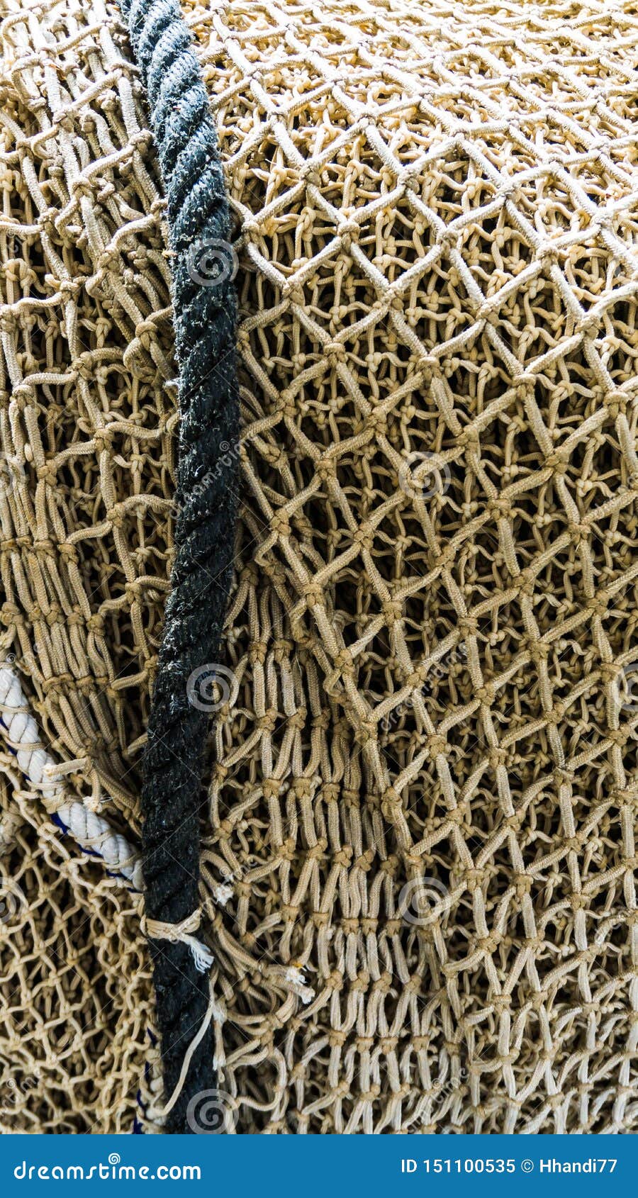 Brown Fishnet in Harbor of Palma De Mallorca Stock Image - Image of ...