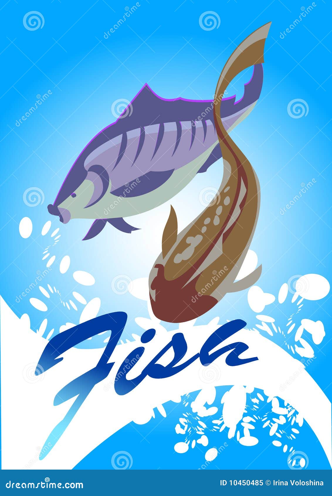 Fish stock illustration. Illustration of river, sale - 10450485