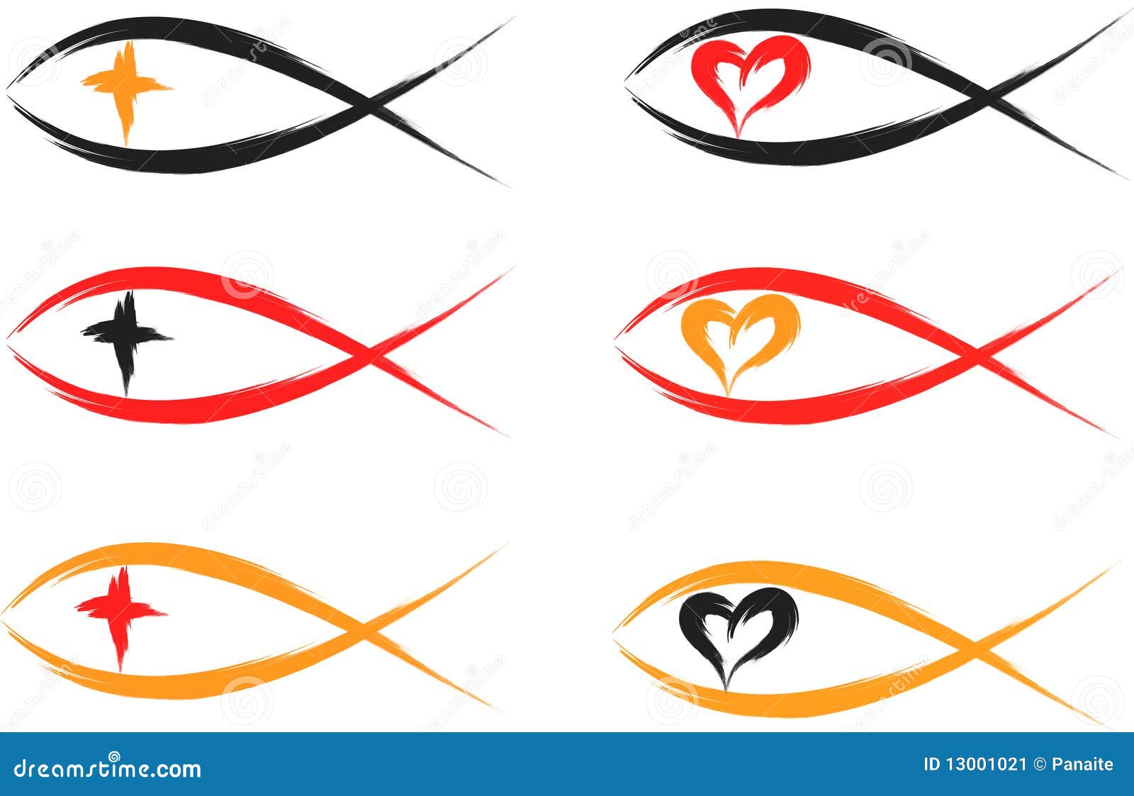 Fish stock vector. Illustration of faith, fish, draw - 13001021