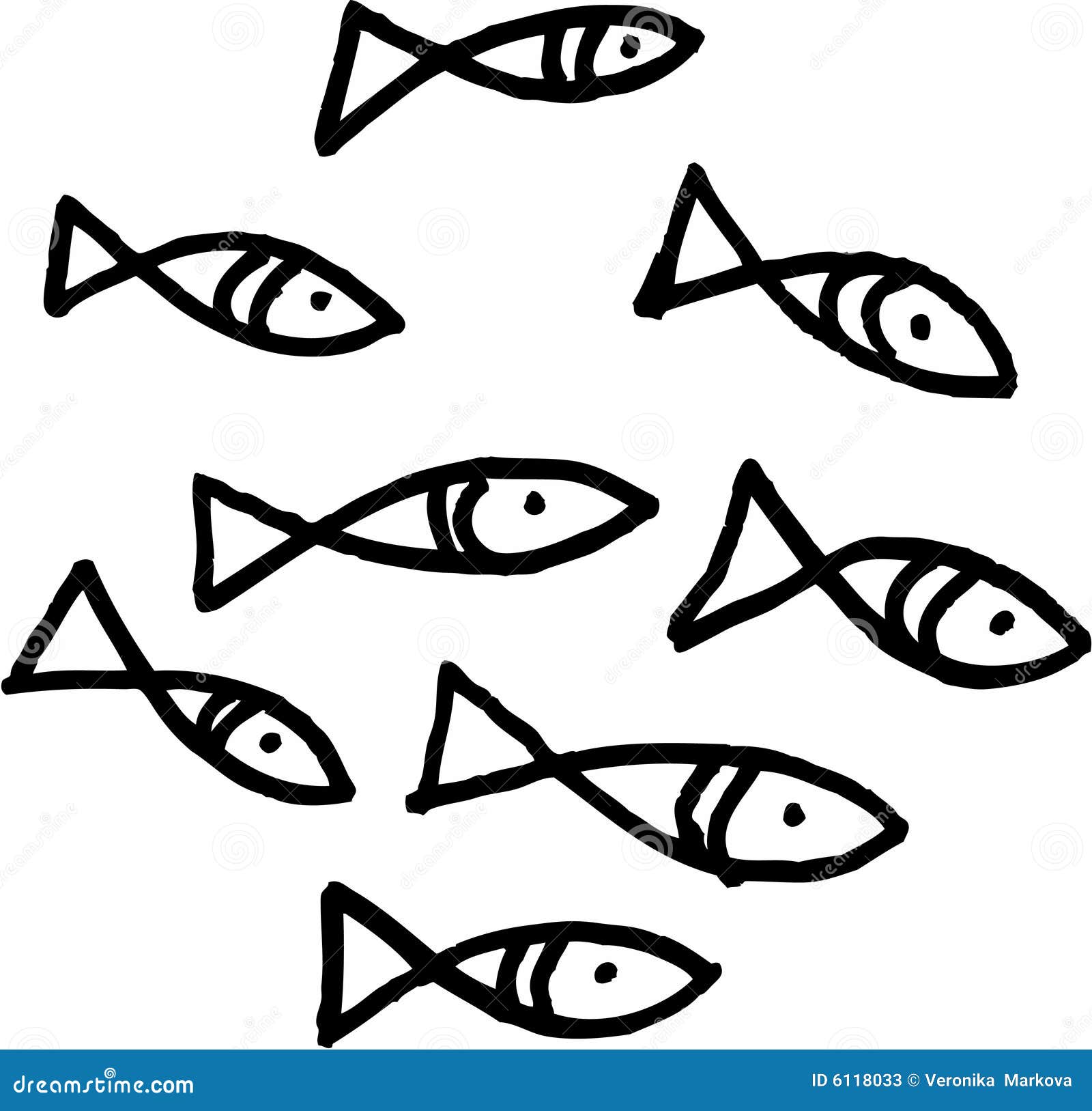 Fish stock vector. Illustration of eight, white, icon - 6118033