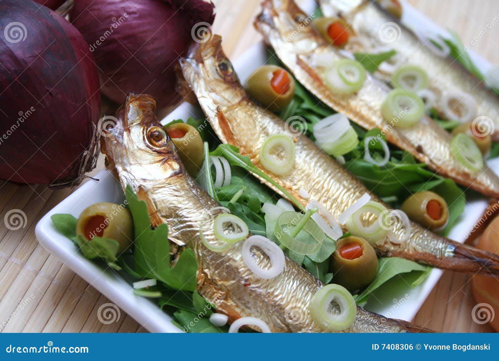 Fish stock photo. Image of fishes, fresh, meal, olives - 7408306