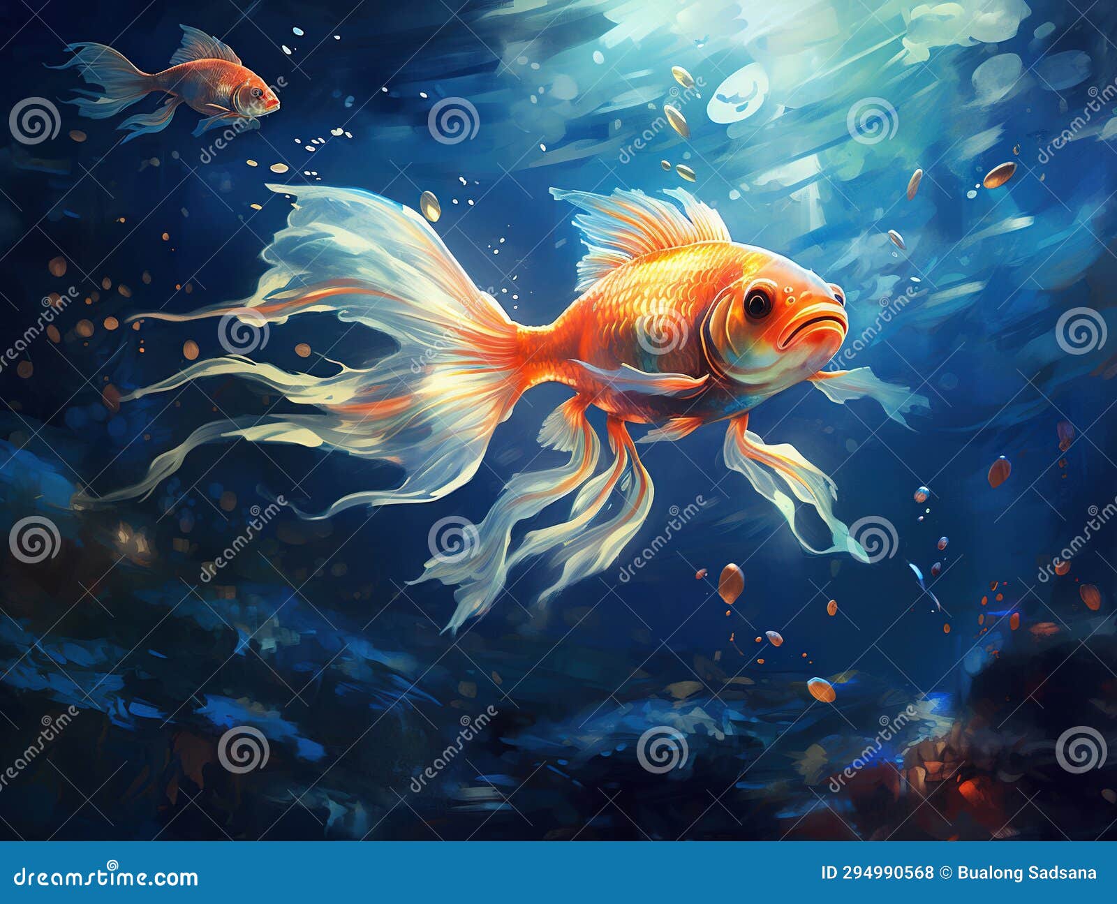 Fish stock illustration. Illustration of imagine, alive - 294990568