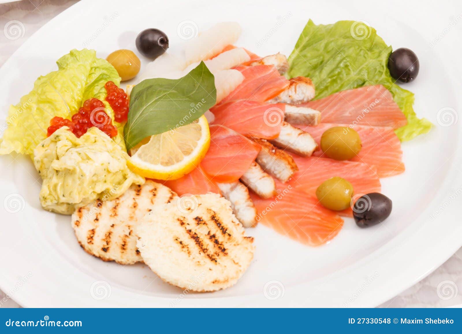 Fish appetizer stock photo. Image of reception, mussels - 27330548