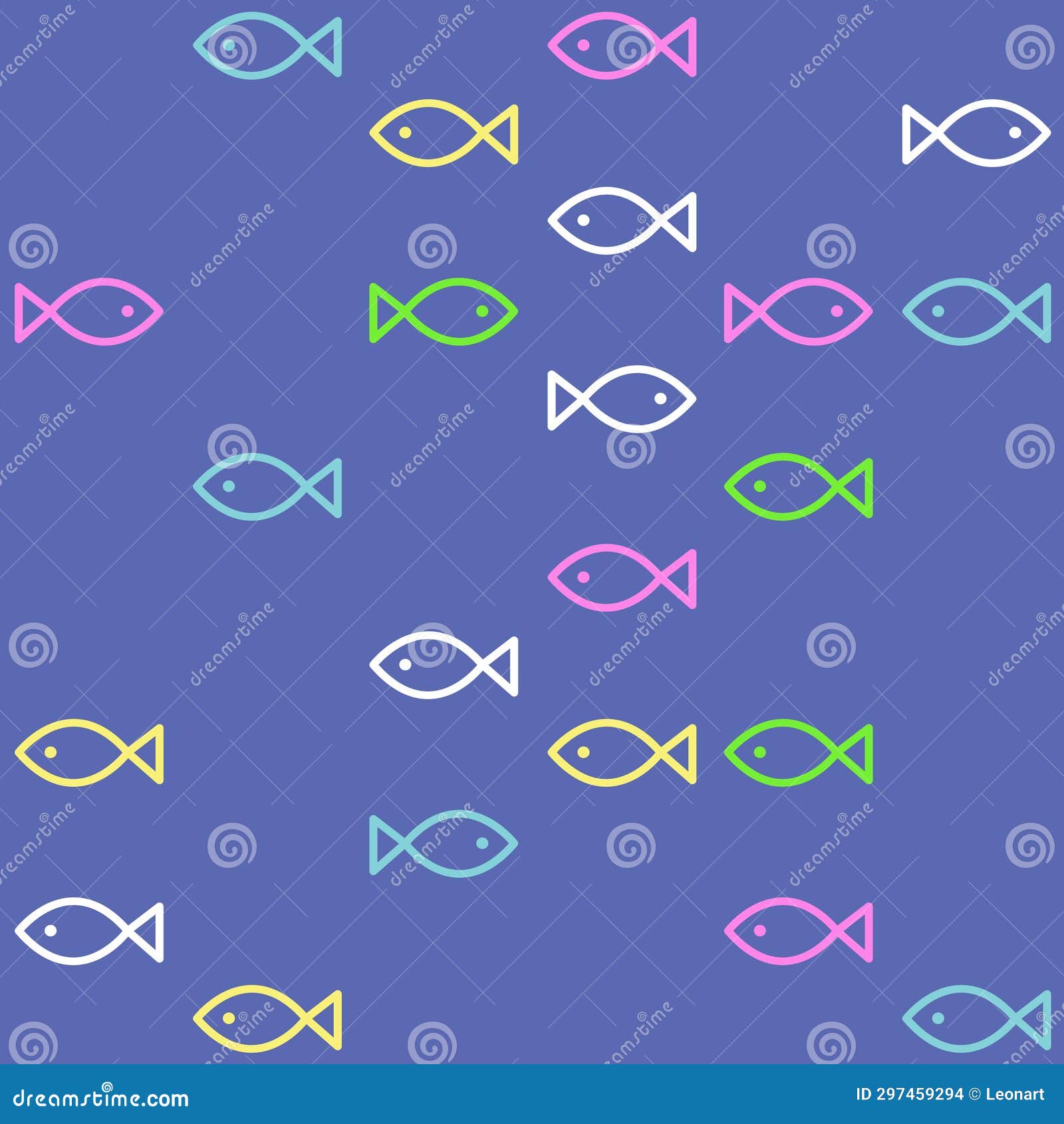 Fish Aquarium - Colorful Fish Background Stock Vector - Illustration of ...