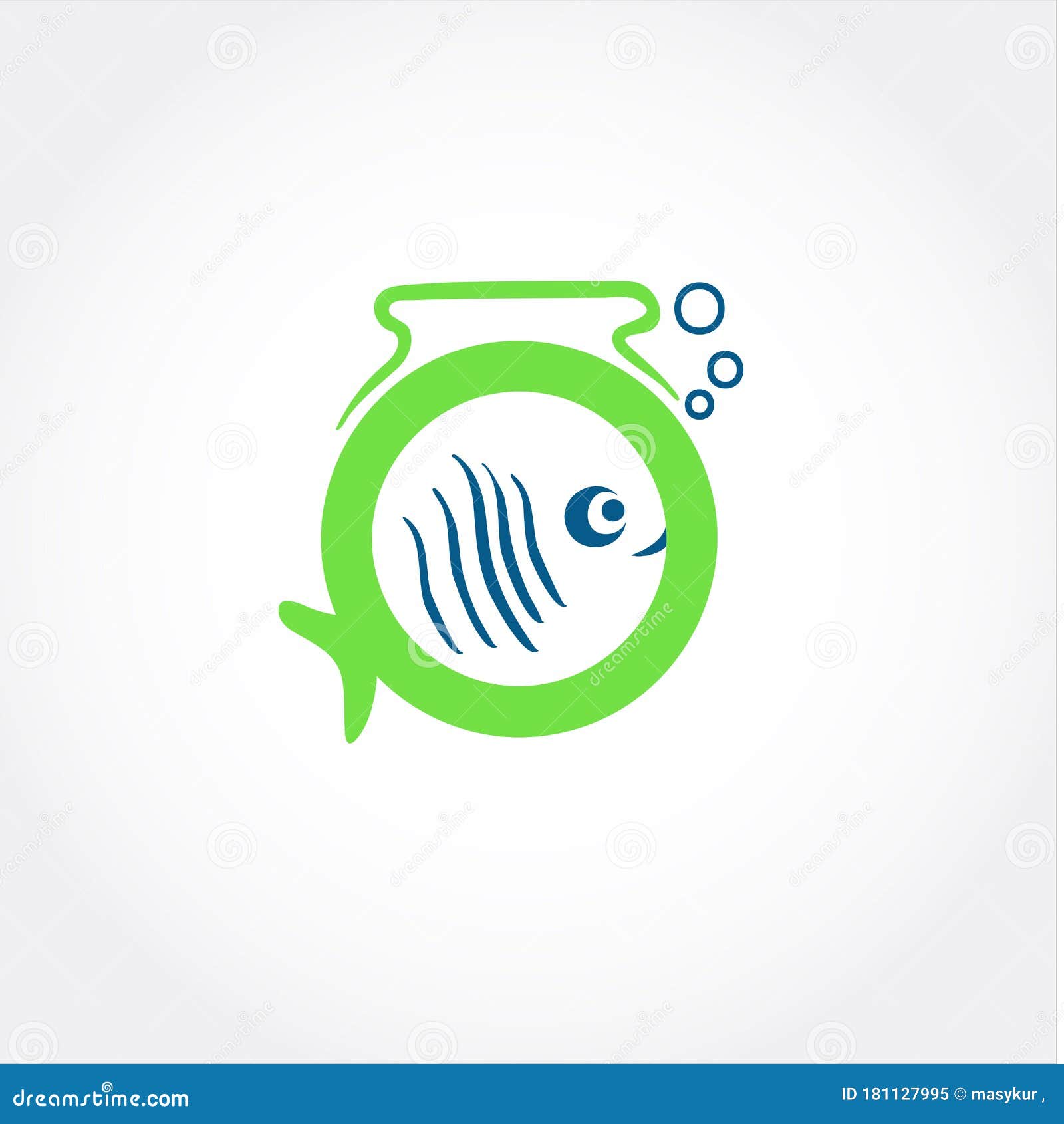 Fish in Aquarium Logo Design Inspiration Stock Vector - Illustration of ...