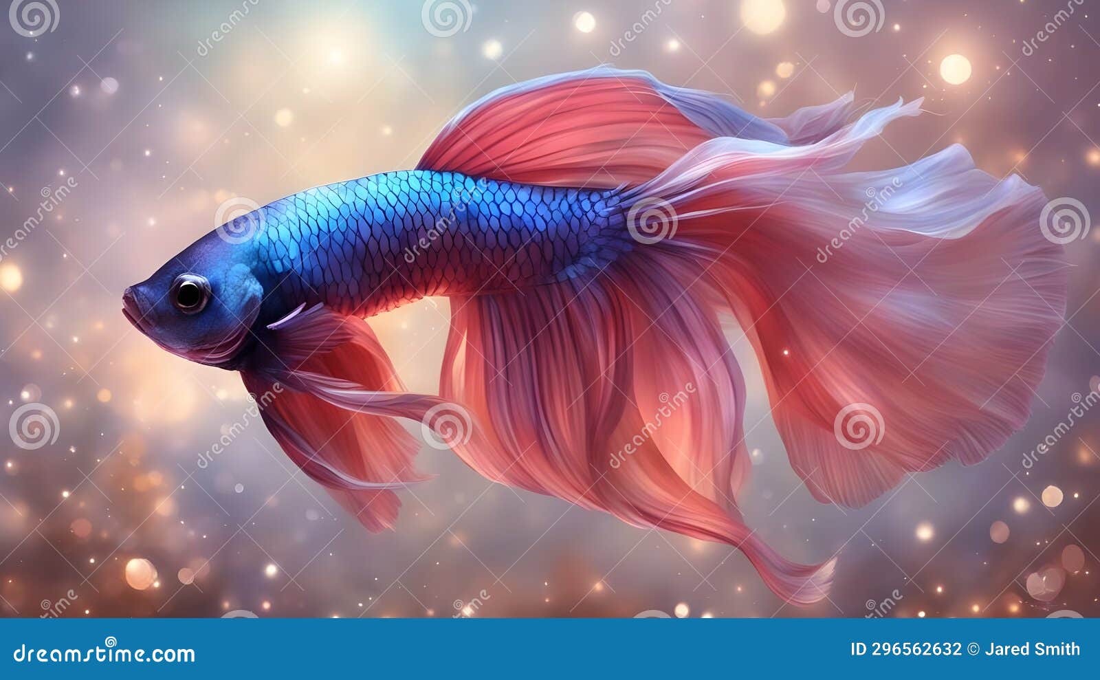 Fish in Aquarium a Macro of My Pet Betta Fish. at Night Stock ...