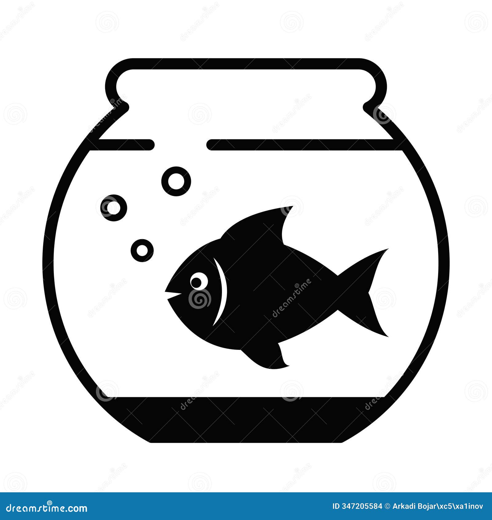 Aquarium Vector Illustration Featuring An Underwater Scene With Fish ...