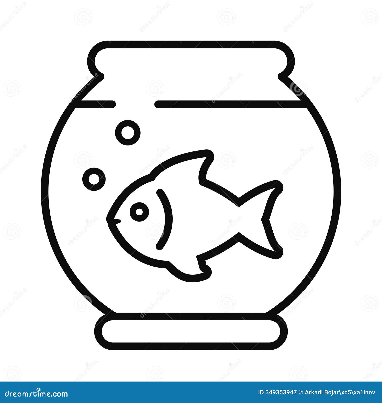 Aquarium Vector Illustration Featuring An Underwater Scene With Fish ...
