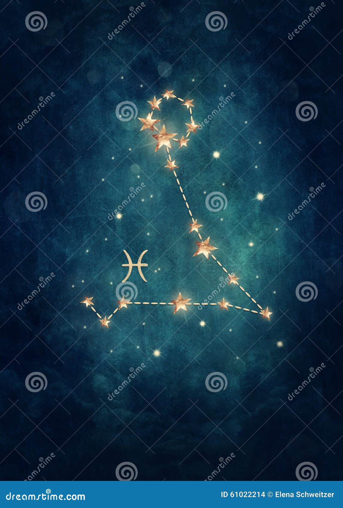 Fish stock illustration. Illustration of original, astrological - 61022214