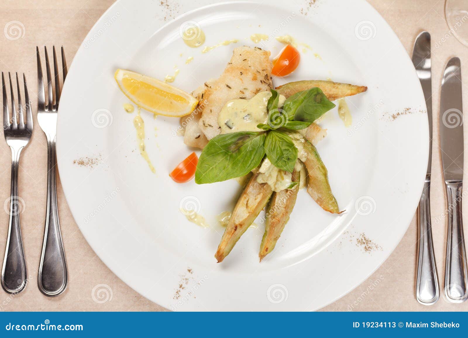 Fish with avocado stock image. Image of cheese, nutrition - 19234113