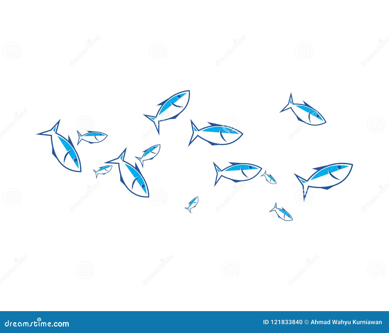 Fish background vector stock vector. Illustration of underwater - 121833840
