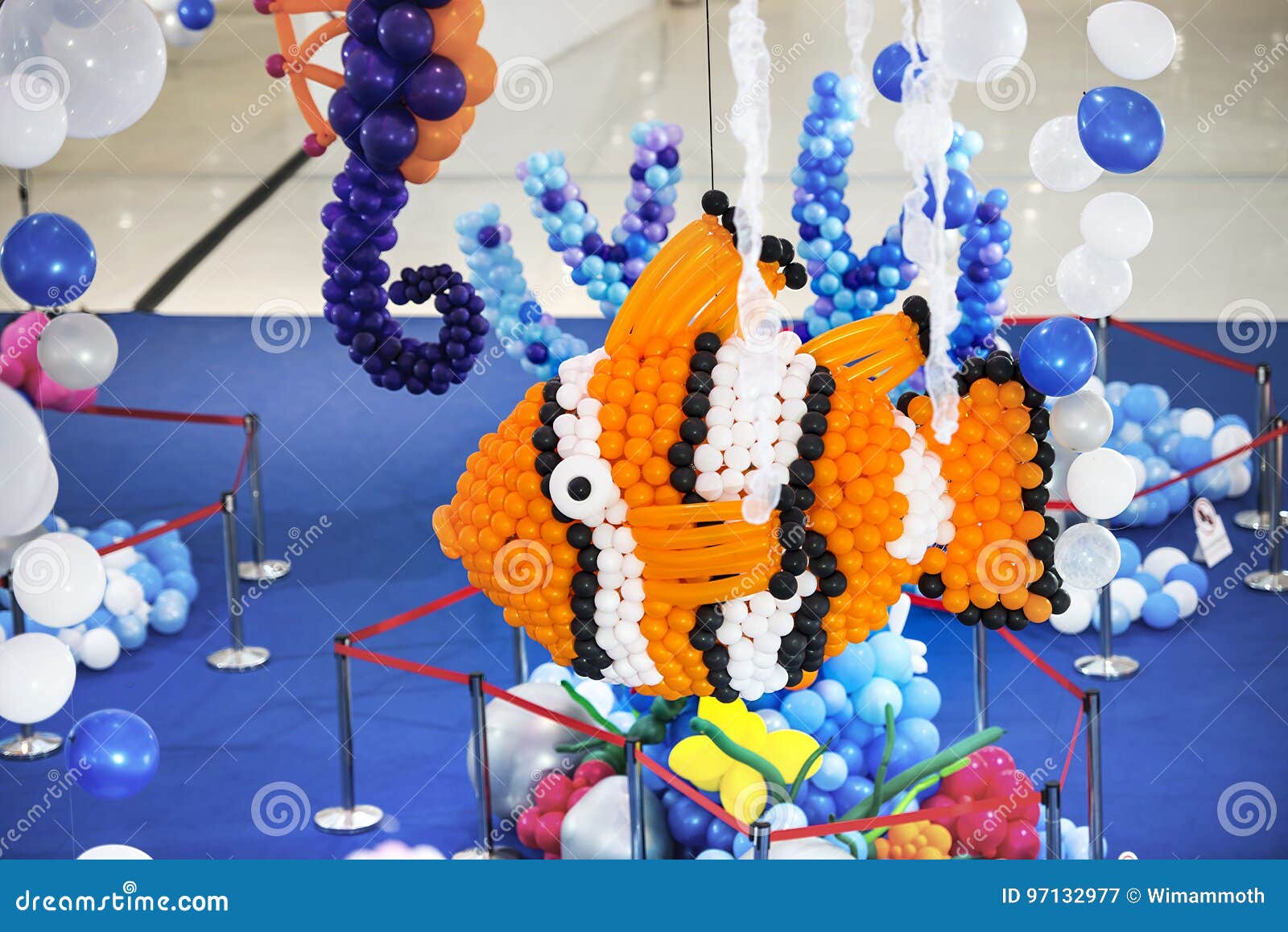 Fish balloon stock image. Image of closeup, birthday - 97132977