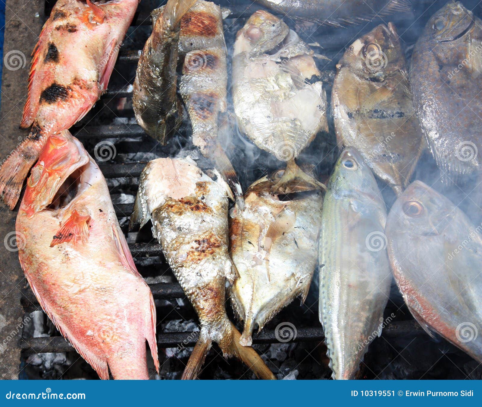 Fish barbecue stock image. Image of delicious, dish, restaurant - 10319551