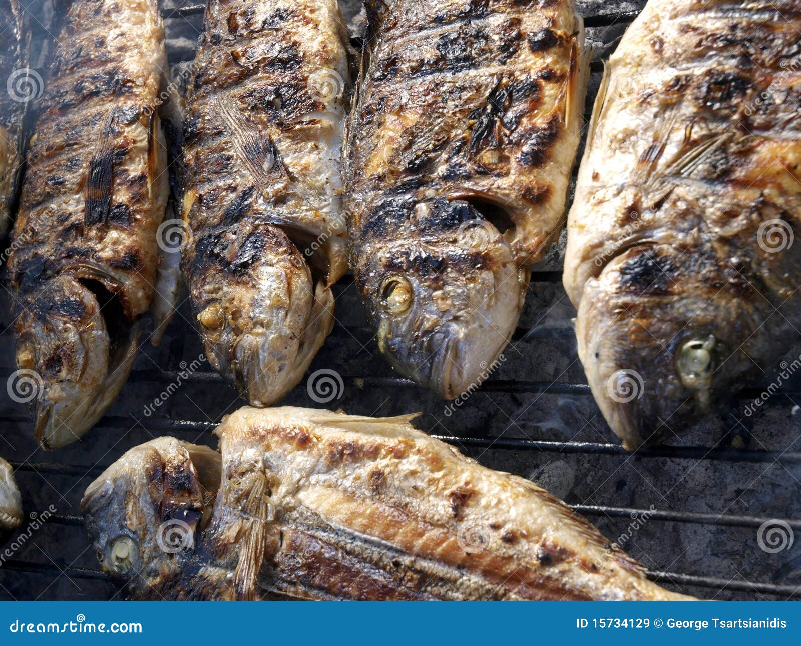 Fish barbecue stock image. Image of grill, omega, delicious - 15734129