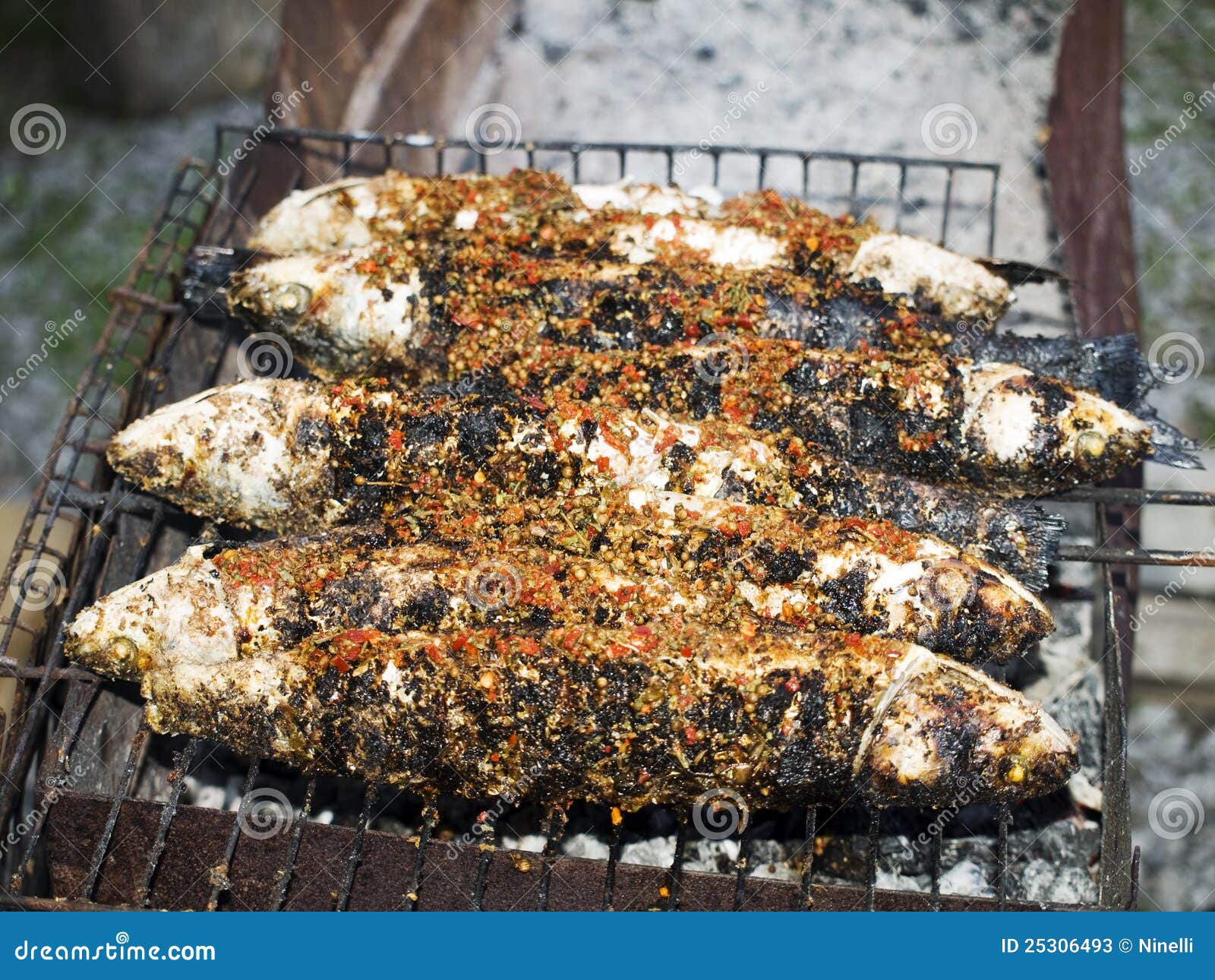 Fish barbecue stock image. Image of barbecue, home, frying - 25306493