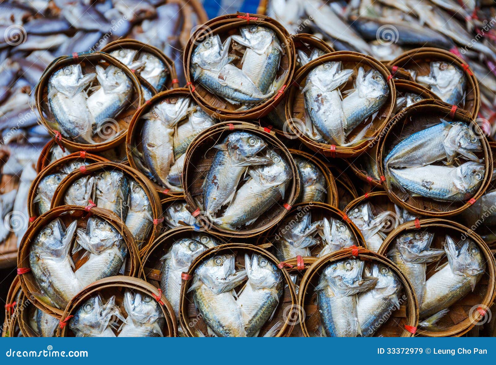 Fish in Barrels for Sell at Market Stock Image - Image of asia, nature ...