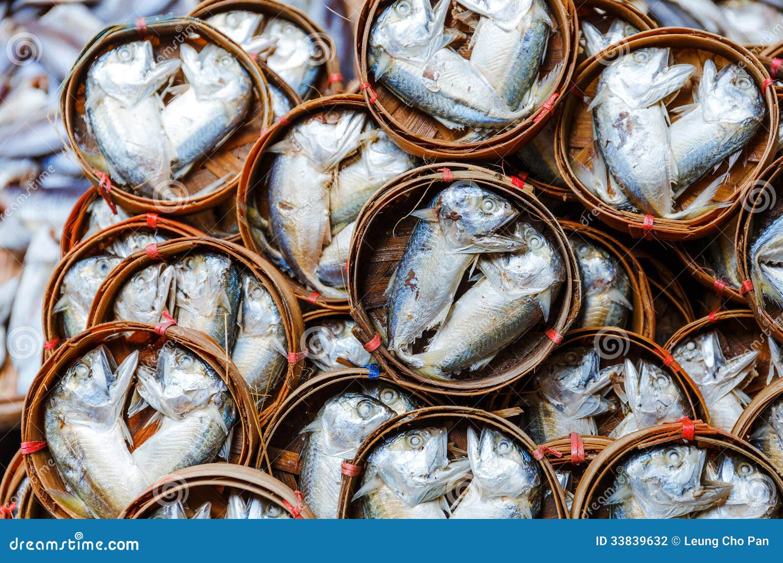 Fish in Barrels for Sell at Market Stock Photo - Image of store, fresh ...