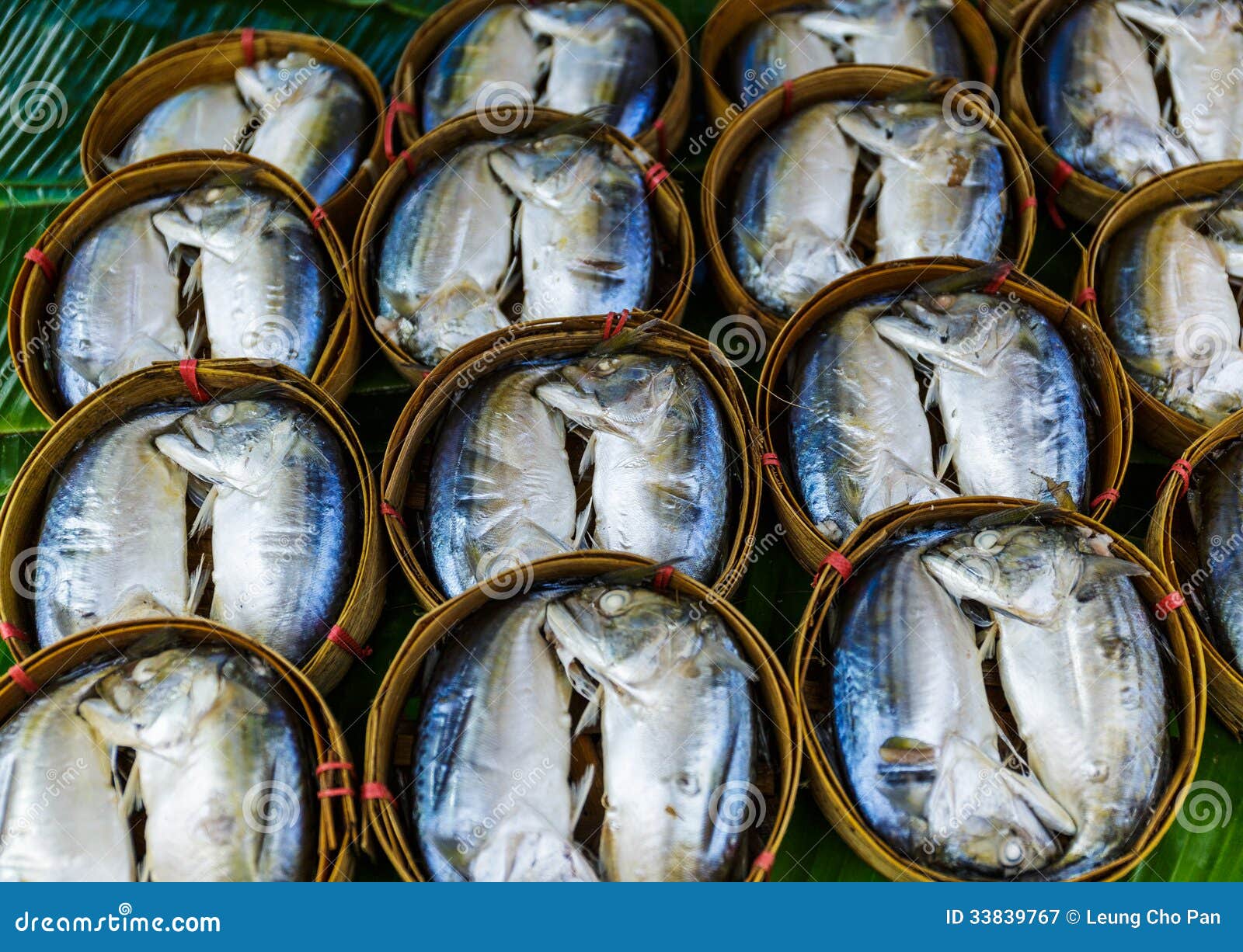 Fish in Barrels for Sell at Market Stock Image - Image of market ...