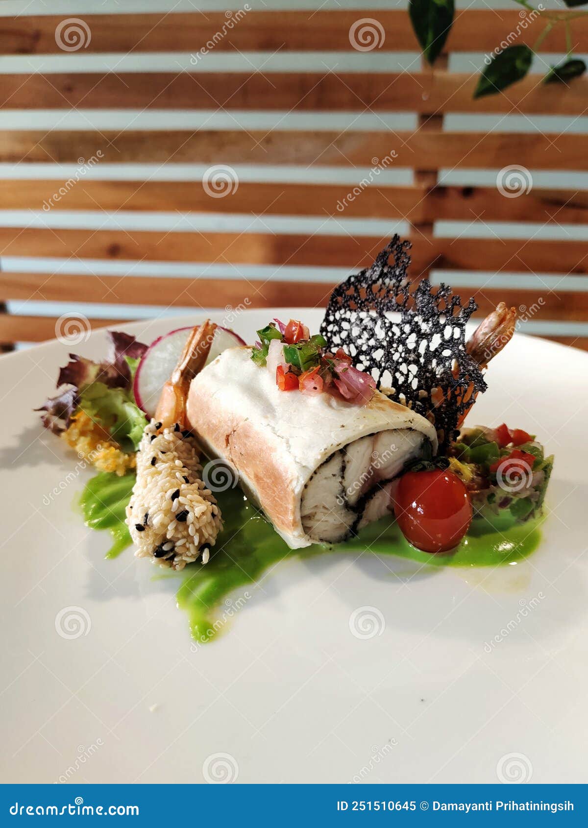 A Fish-based Continental Main Dish Stock Image - Image of dinner, based ...