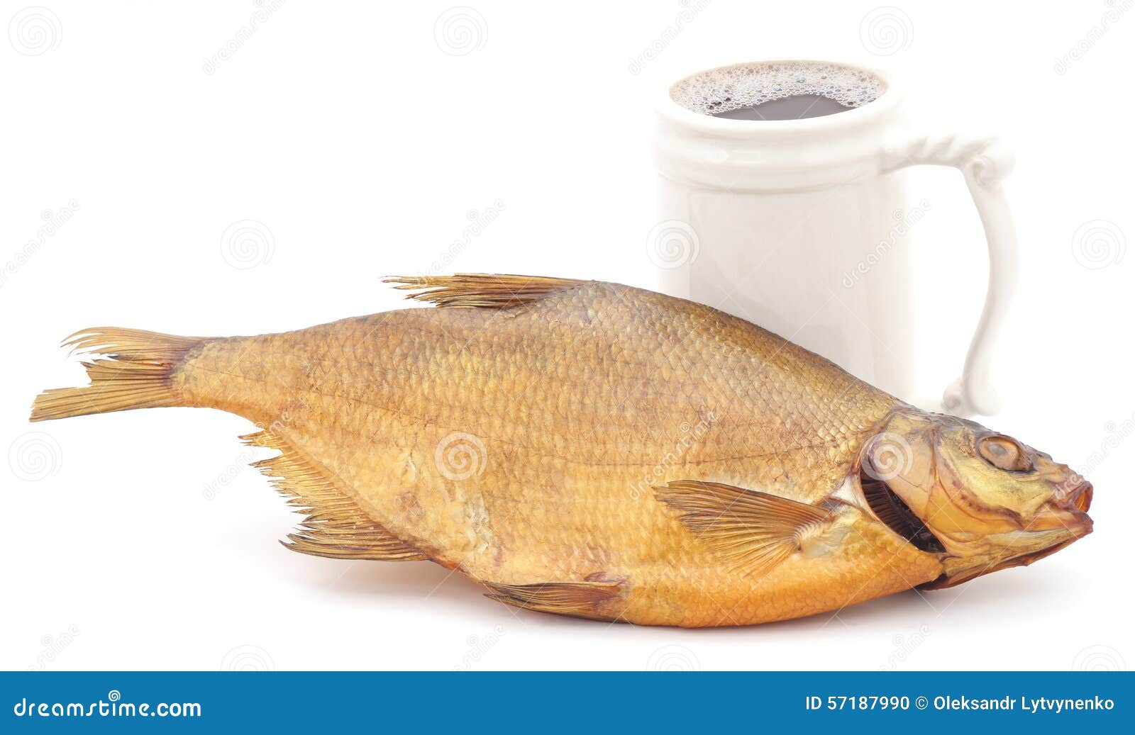 Fish with beer. stock photo. Image of refreshment, color - 57187990