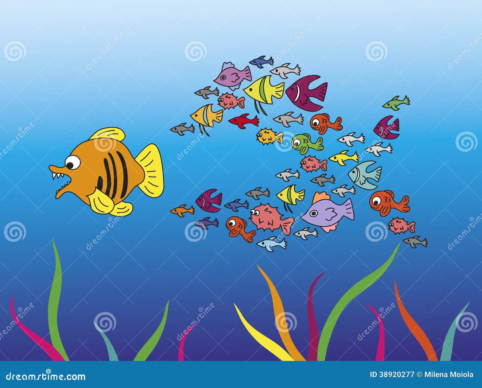 Fish stock illustration. Illustration of large, fish - 38920277