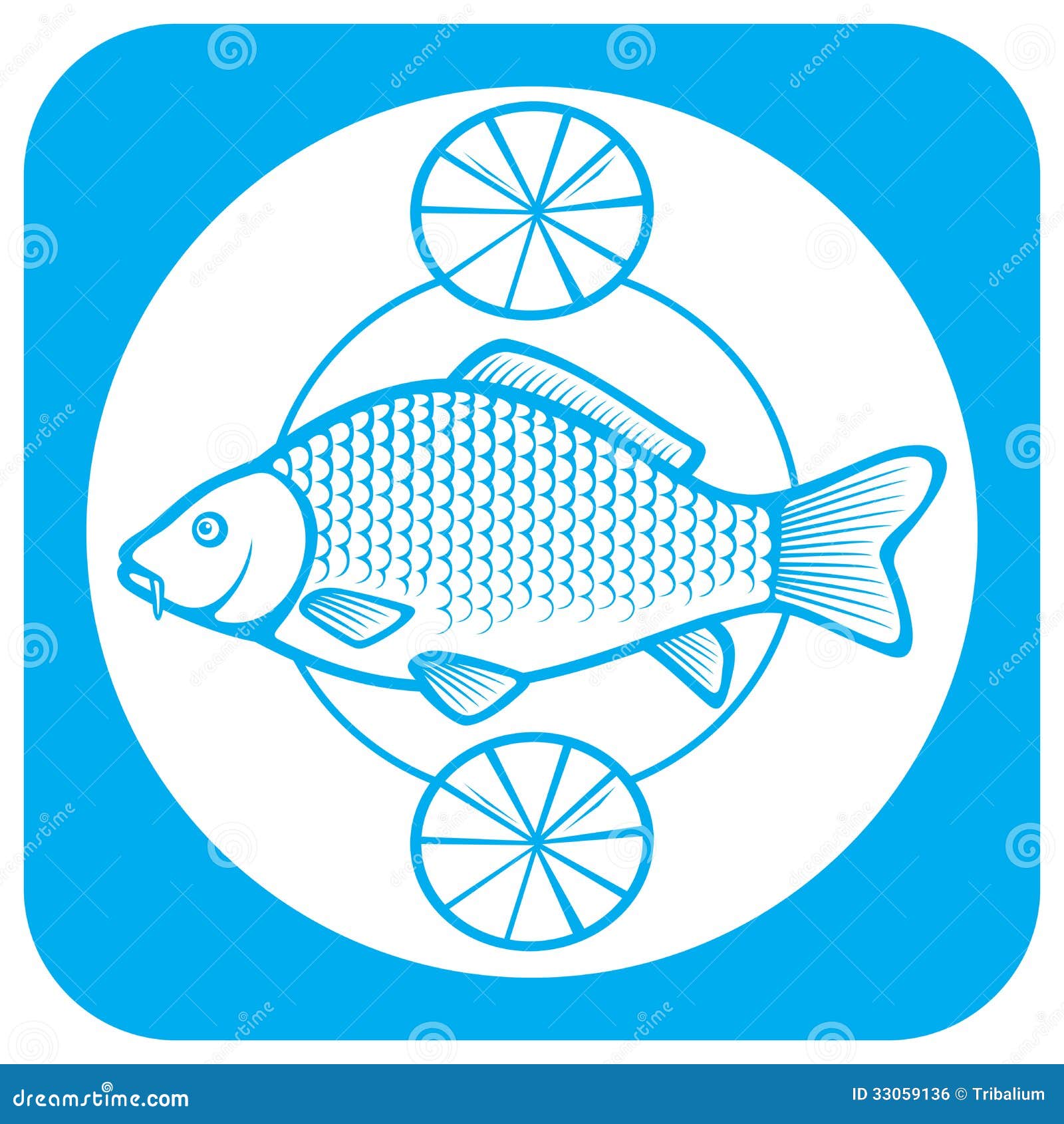 Fish stock vector. Illustration of salmon, blue, clipart - 33059136