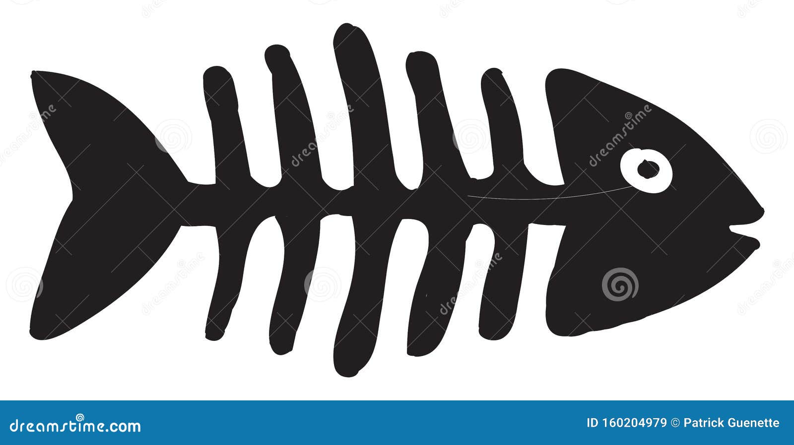 Fish Bone, Illustration, Vector Stock Vector - Illustration of ocean ...