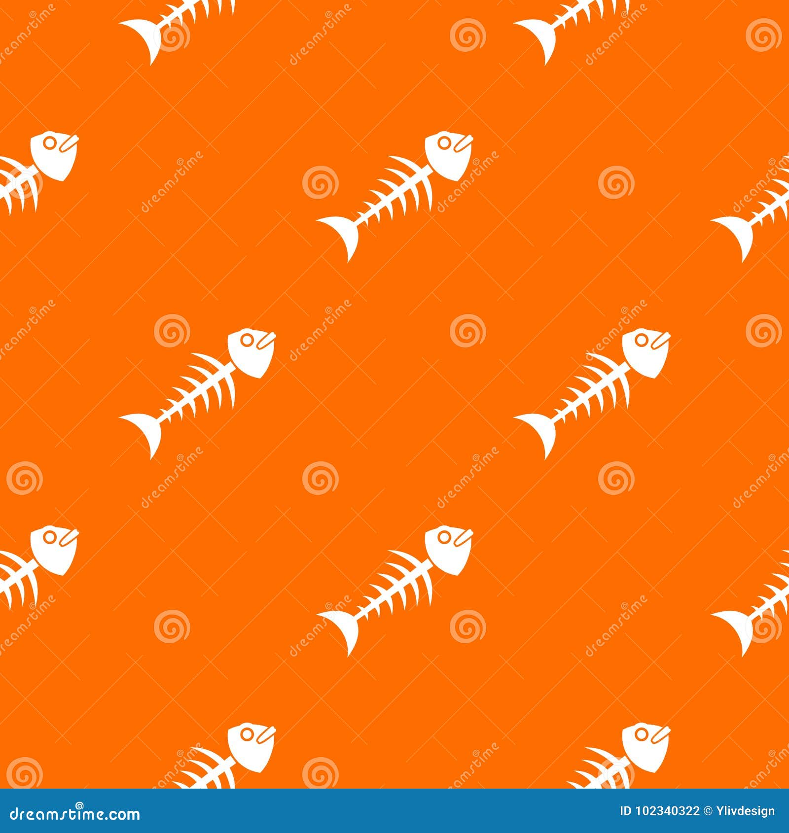 Fish bone pattern seamless stock vector. Illustration of science ...