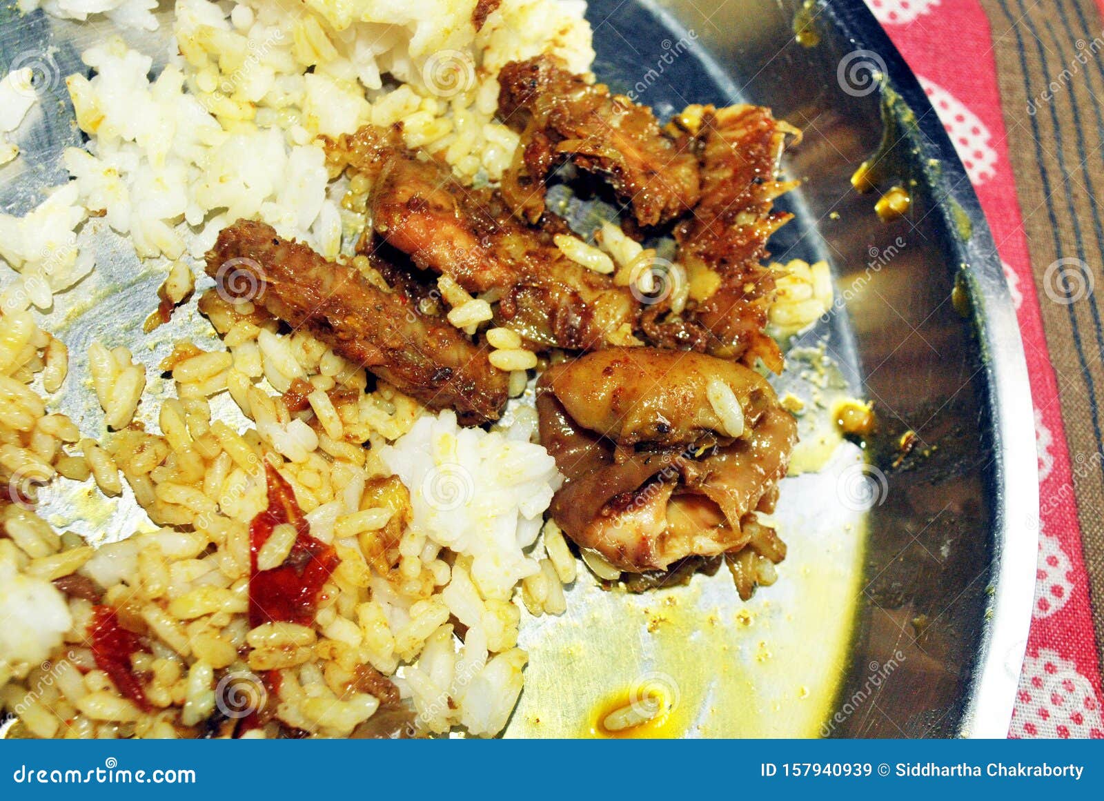 Fish Bone & Stomach Well Cooked . in a Bowl Stock Image - Image of ...