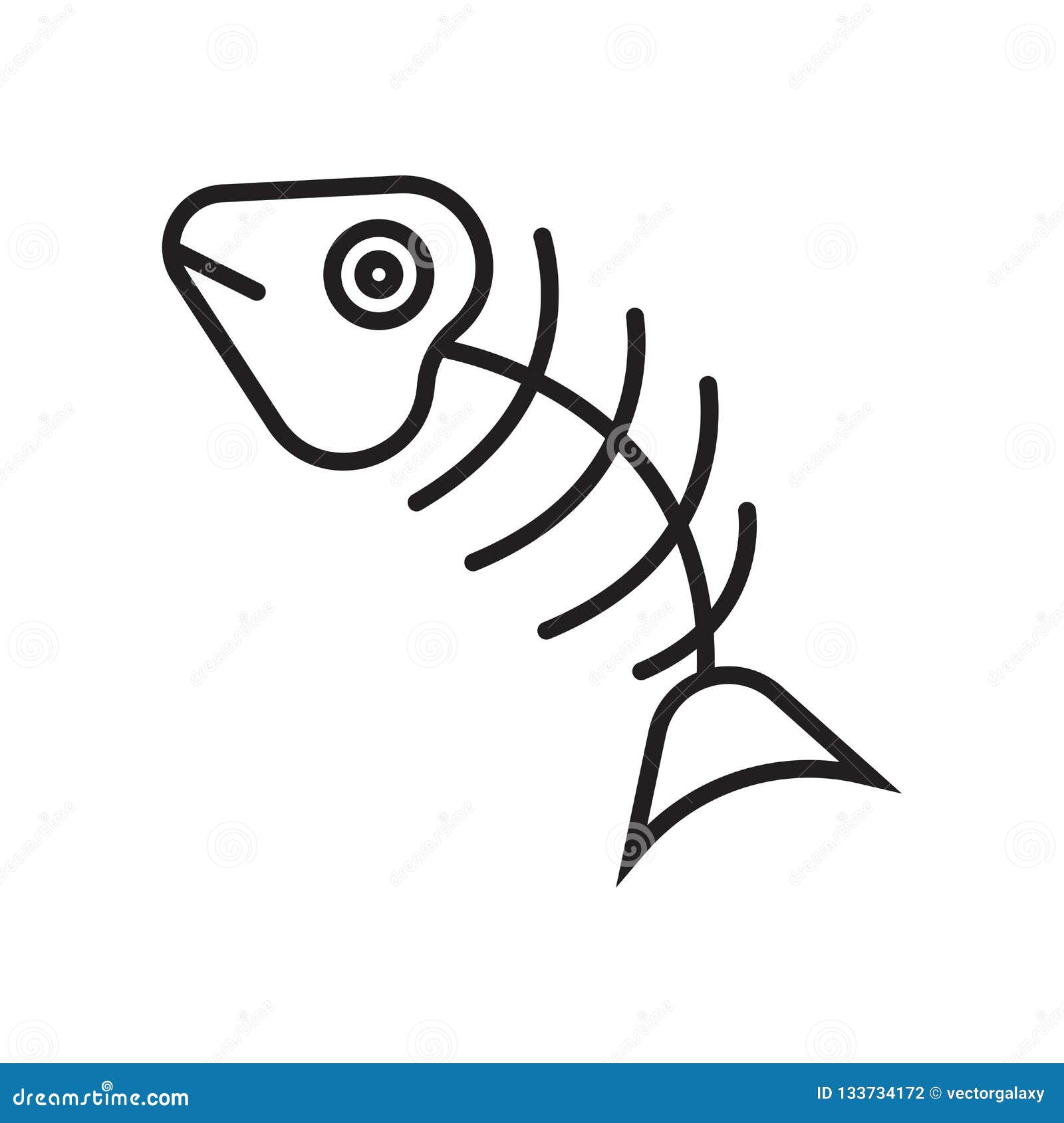Fish Bones Icon Vector Sign and Symbol Isolated on White Background ... Fish Bones Icon Vector Sign and Symbol Isolated on White Background ...