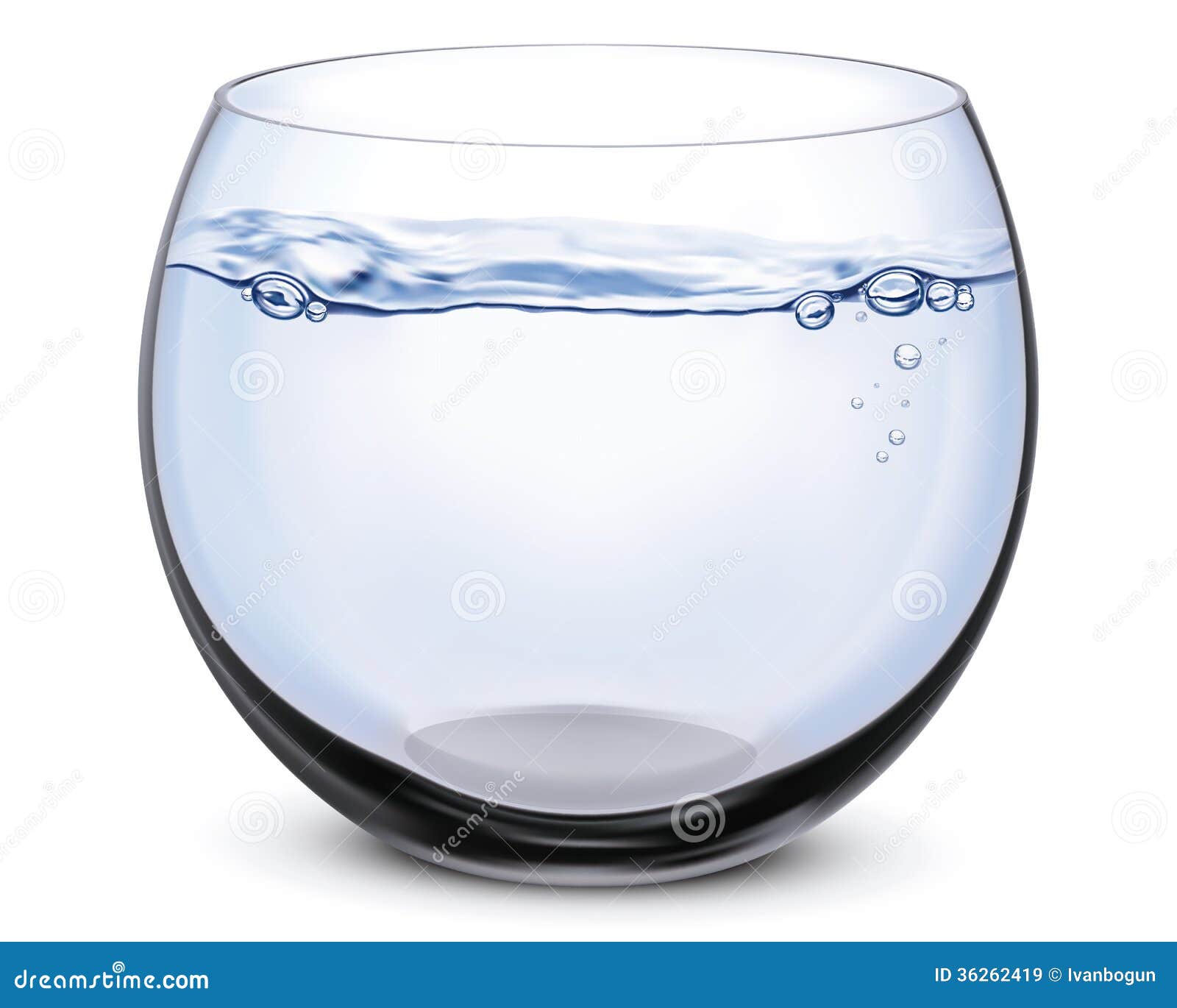 Fish Bowl Without Fish With Water