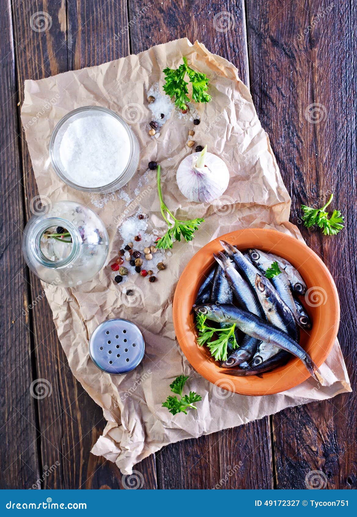 Fish in bowl stock image. Image of cloth, fishing, freshness - 49172327