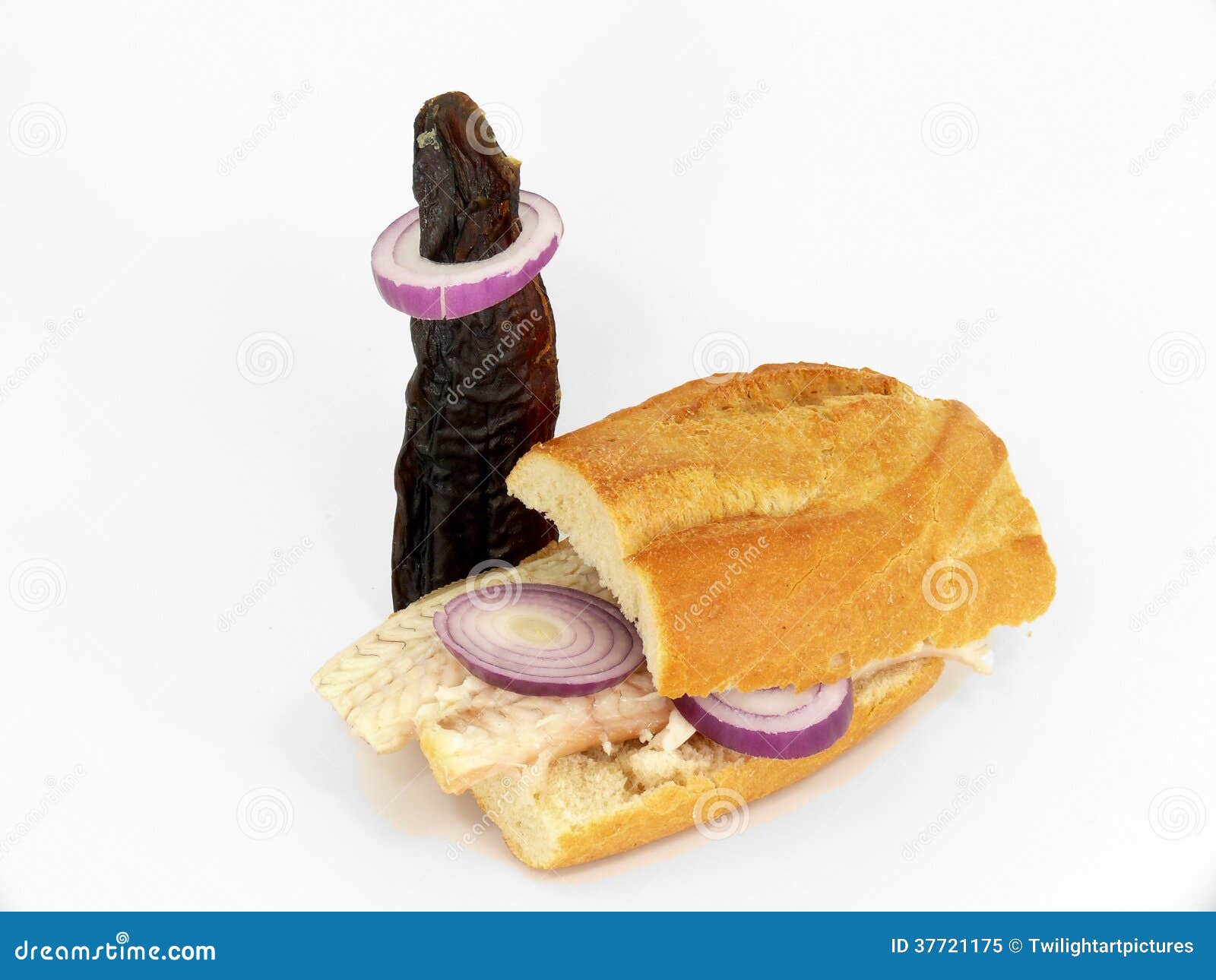 Fish bread rolls stock image. Image of onions, food, roll - 37721175