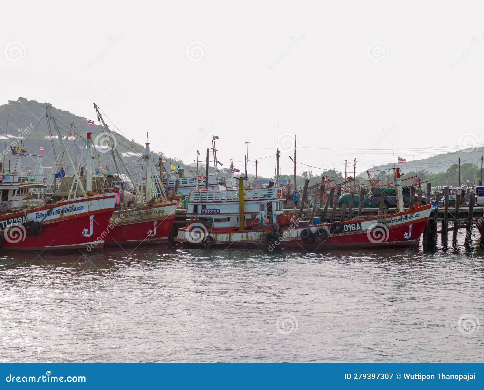 Fish Bridge for Loading and Unloading Goods 1 Stock Image - Image of ...