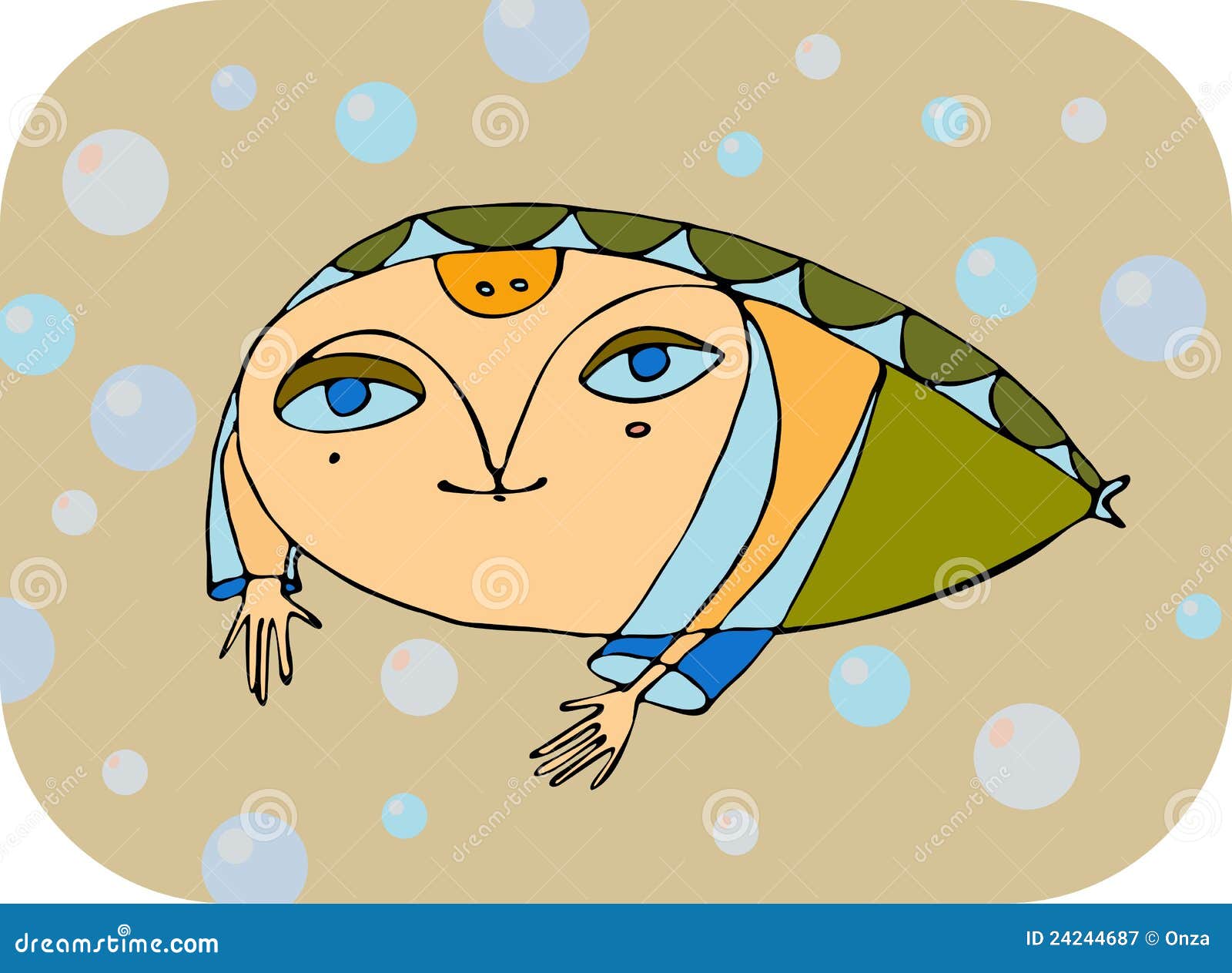 Fish Bubble stock vector. Illustration of animals, cartoon - 24244687