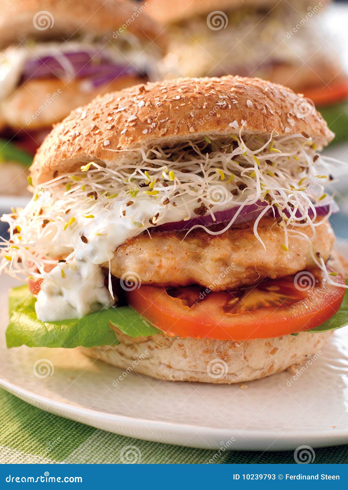 Fish burger stock image. Image of bread, close, meal - 10239793