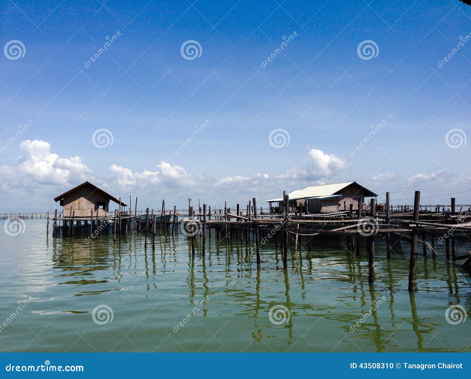 Fish cages stock photo. Image of lake, home, cages, thailand - 43508310