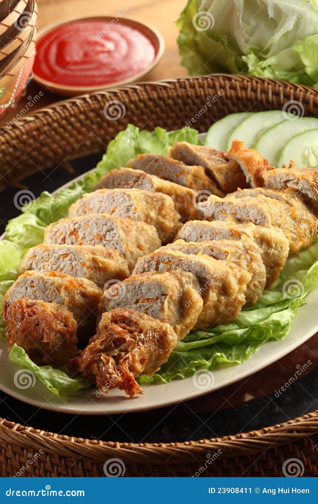 Fish cake stock image. Image of yummy, vege, meal, tasty - 23908411