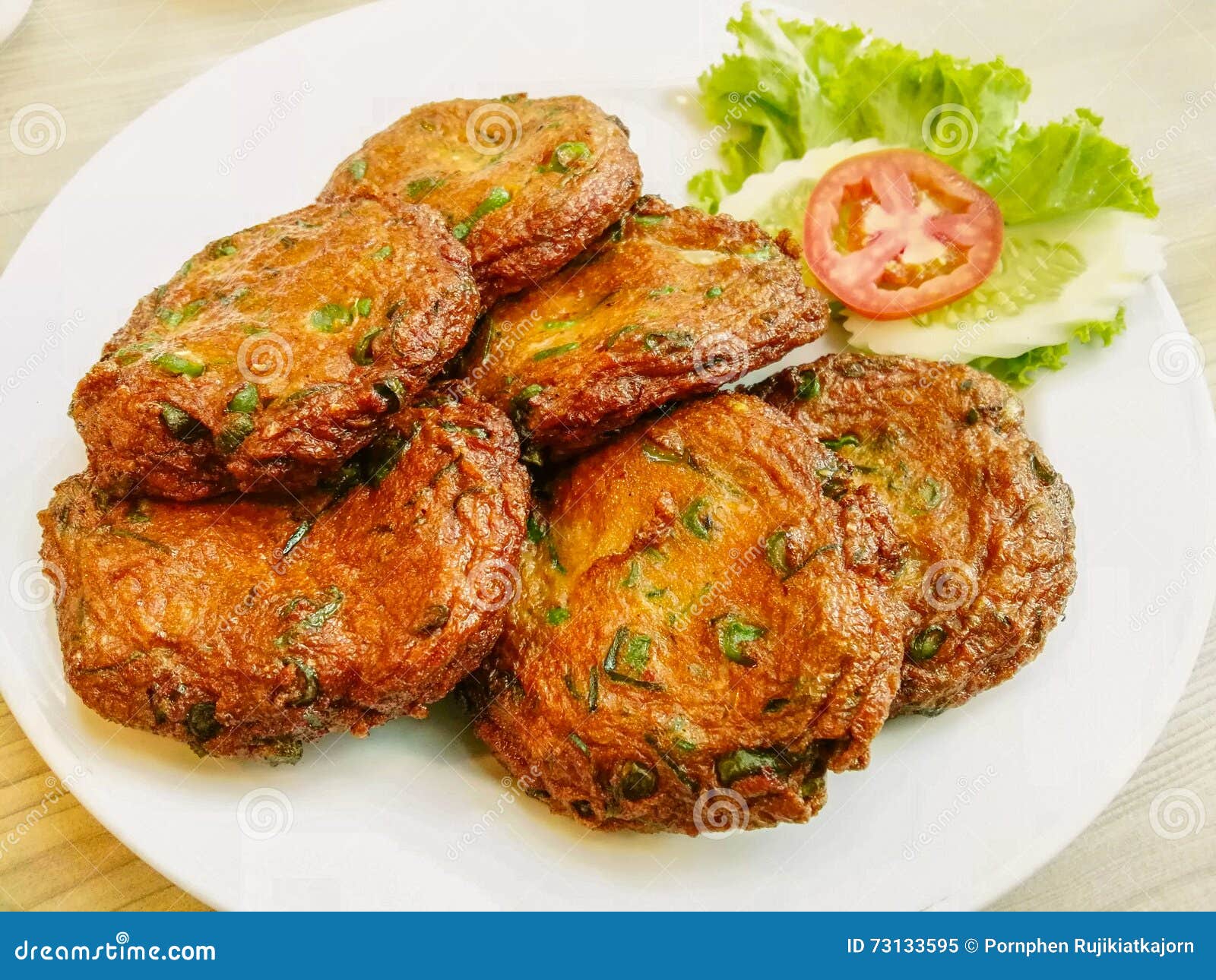 Fish Cake in Thai Style stock image. Image of chef, kitchen - 73133595