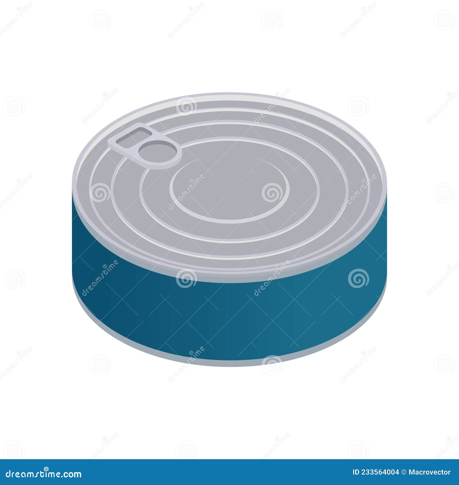 Fish Can Isometric Composition Stock Vector - Illustration of market ...