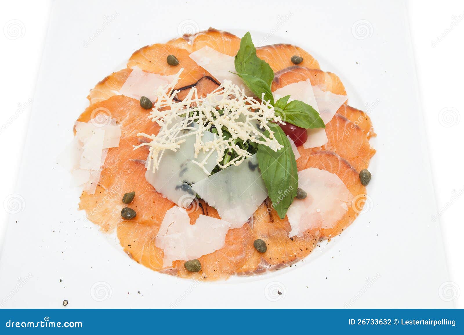 Fish carpaccio stock photo. Image of healthy, salad, sauce - 26733632