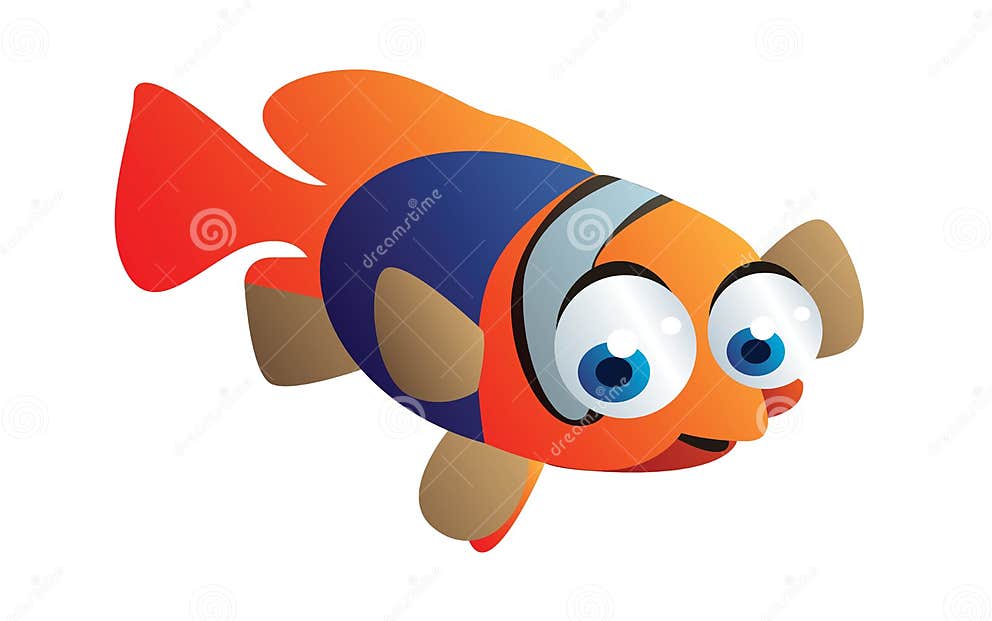 Fish cartoon stock illustration. Illustration of amusing - 37491920