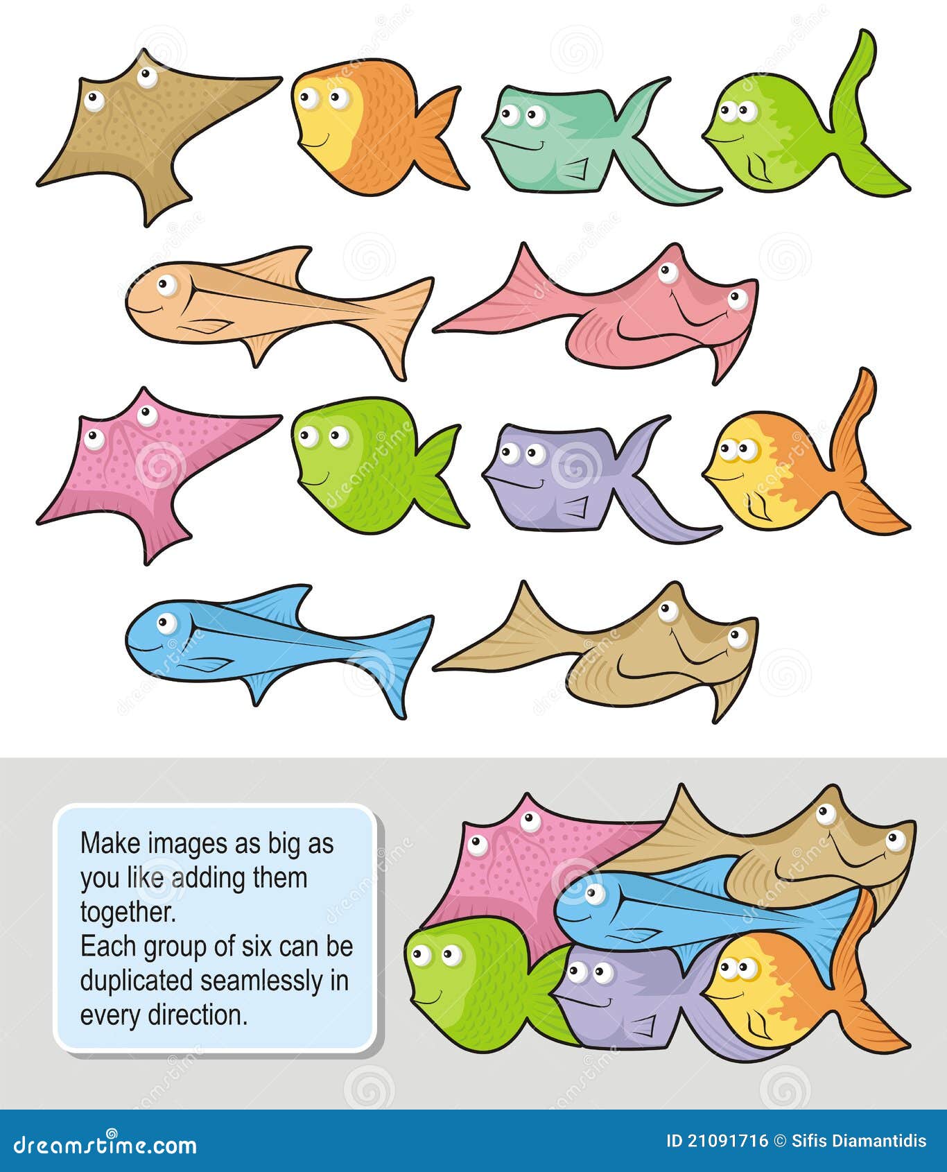 Fish cartoons stock vector. Illustration of cartoon, vector - 21091716