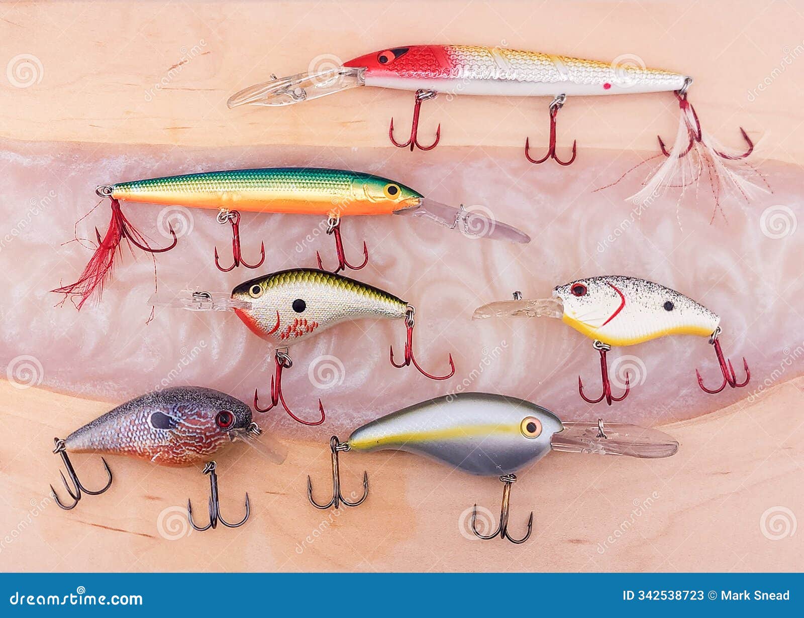 Fishing Lure Frame for Advertising Stock Image - Image of lure, metal ...