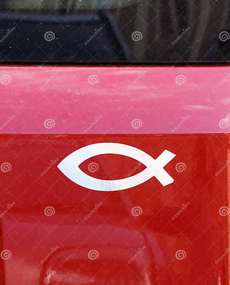 Fish - Catholic symbol stock photo. Image of isolated - 35246338