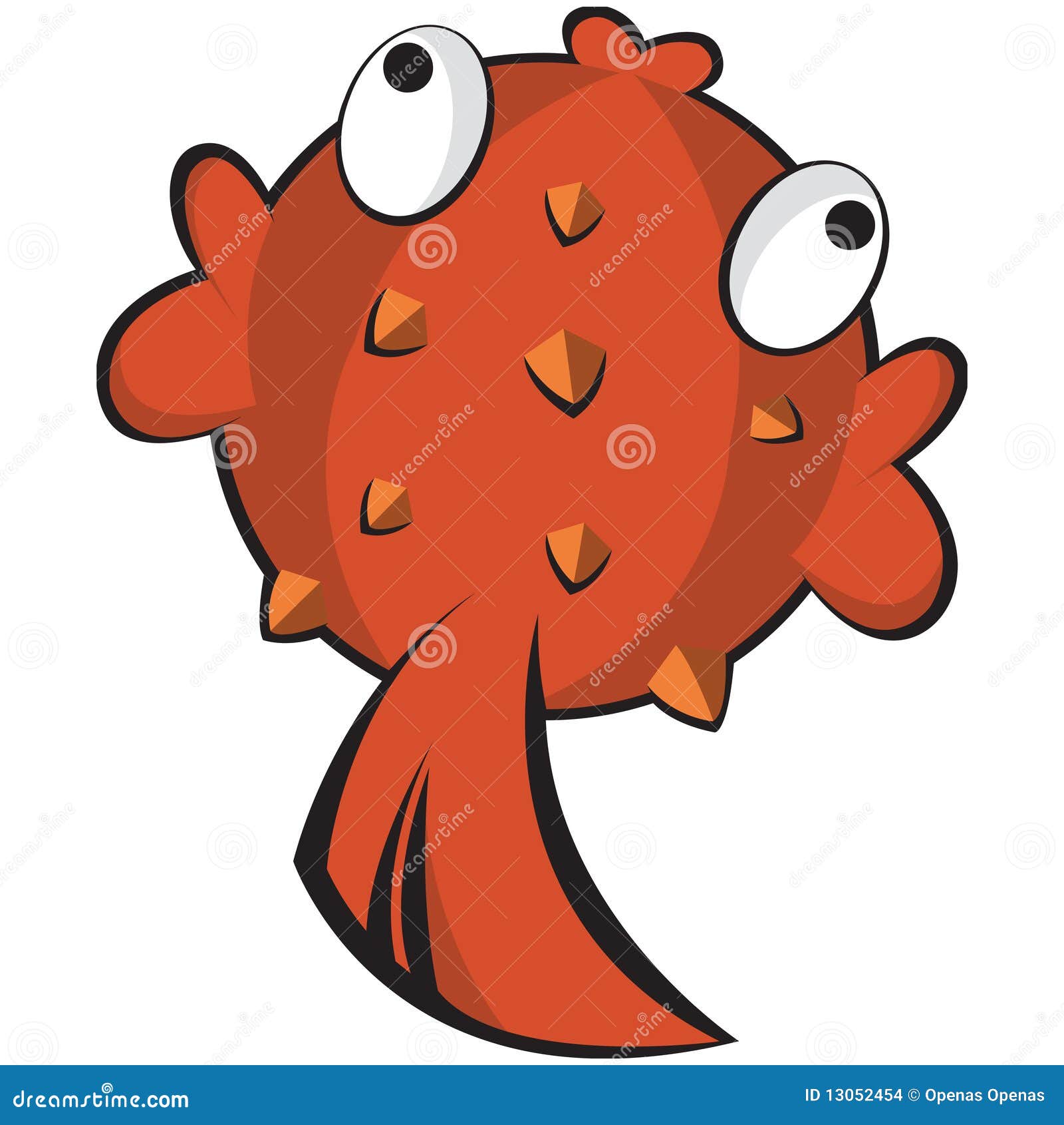 Fish character stock vector. Illustration of fish, characteristics ...